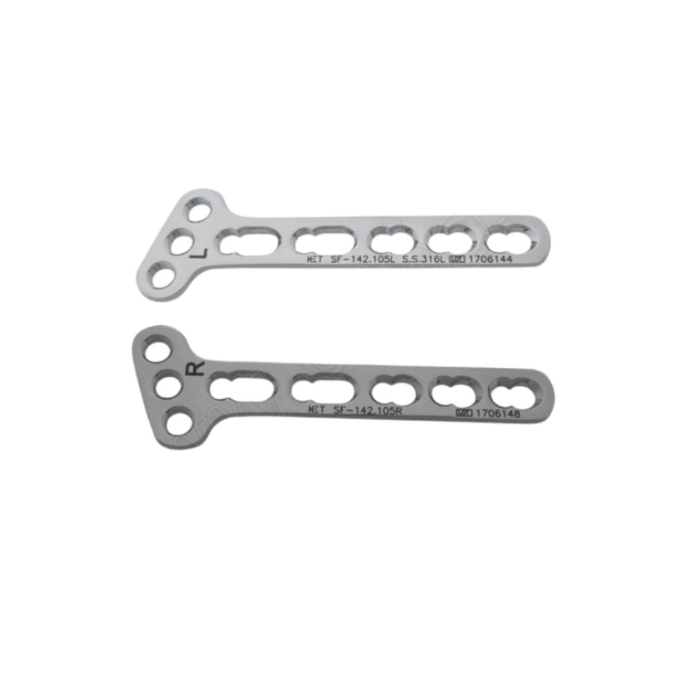Safety Lock 3.5mm 'T' Plate – Oblique Angled | Orthopedic Implant ...